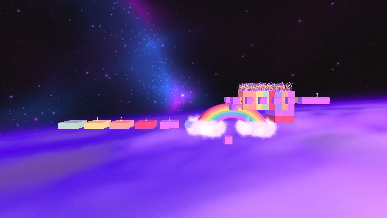 Rainbow noob test - HiberWorld: Play, Create, Share.