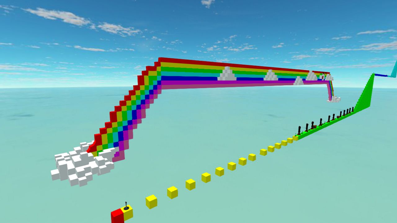 Rainbow world run - HiberWorld: Play, Create, Share.