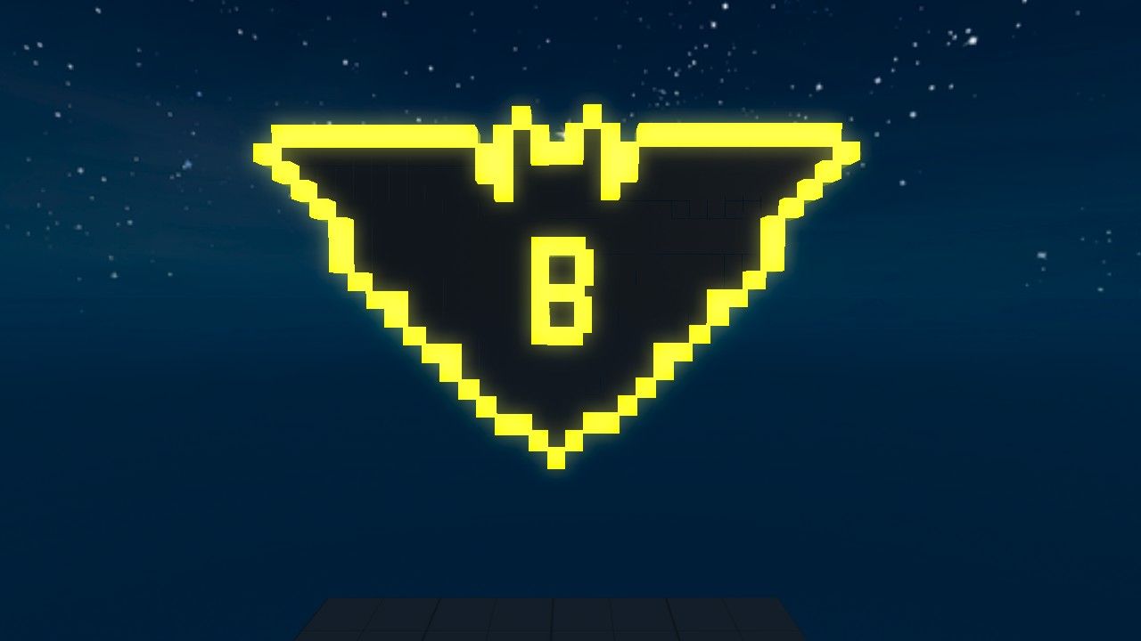 Pixel Art Minecraft Batman