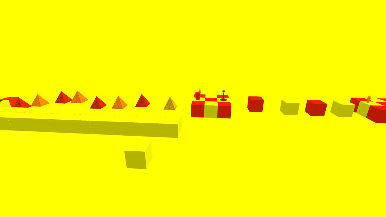 yellow obby and red obby but hard - HiberWorld: Play, Create, Share.