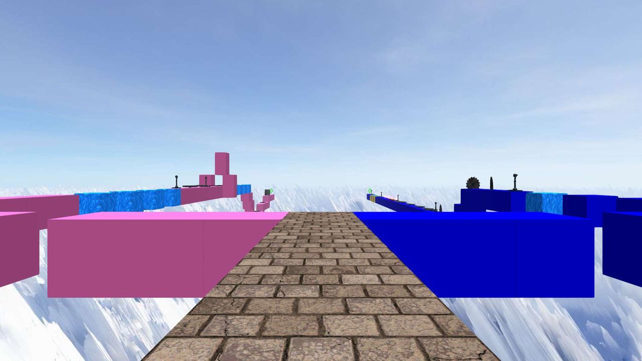 blue obby or pink obby - HiberWorld: Play, Create, Share.