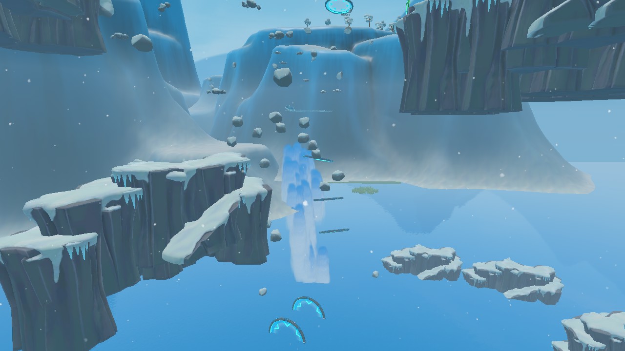 Icy island fly freely - HiberWorld: Play, Create, Share.