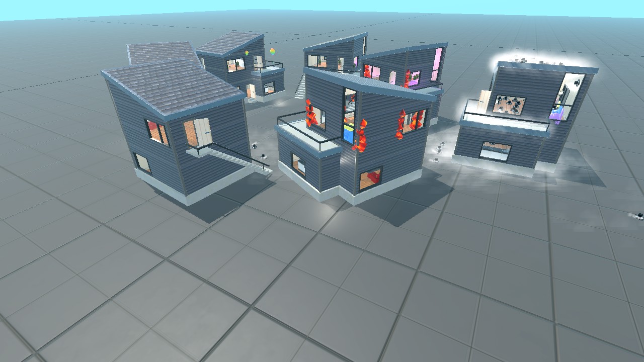 The amazing digital circus houses - HiberWorld: Play, Create, Share.