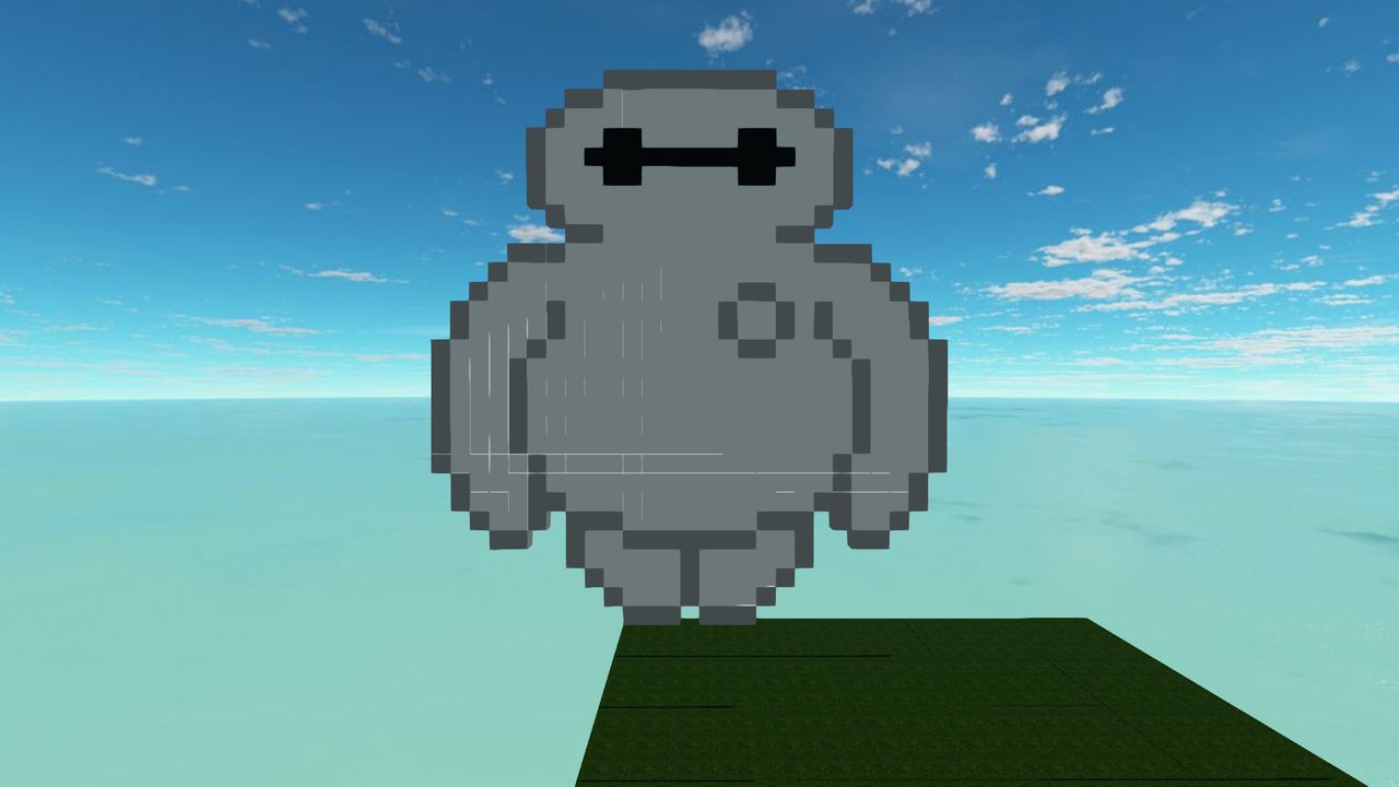 Pixel Art - Baymax - HiberWorld: Play, Create, Share.