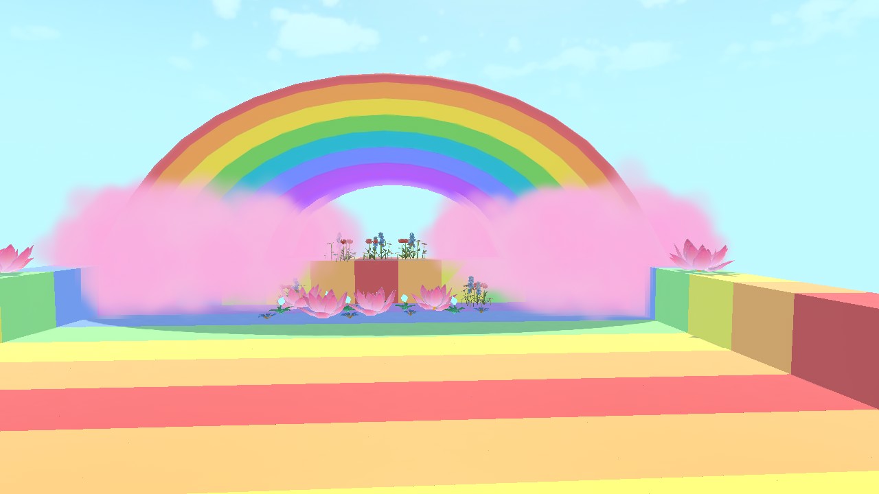 Rainbow obby easiest ever!! - HiberWorld: Play, Create, Share.