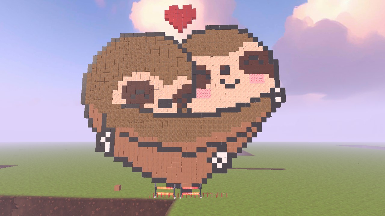 Cute Sloth, pixel art museum - HiberWorld: Play, Create, Share.