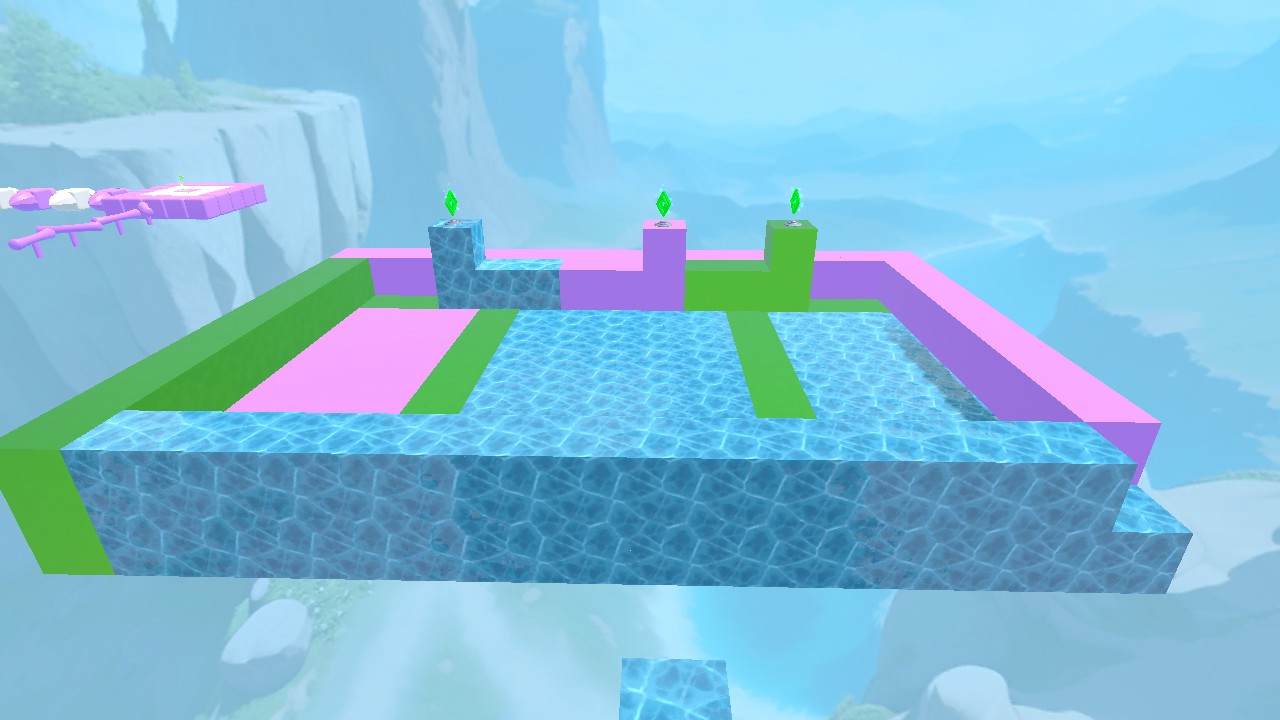Purple green and ice obby - HiberWorld: Play, Create, Share.