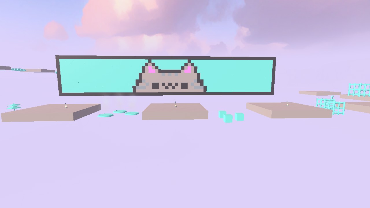 CAT SERIES : Blue cat Obby!! - HiberWorld: Play, Create, Share.