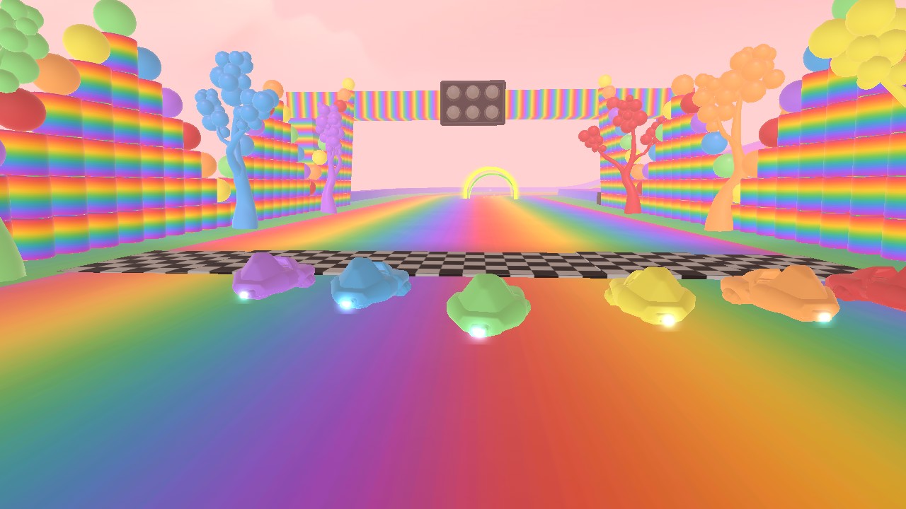 Radical Rainbow Race - HiberWorld: Play, Create, Share.