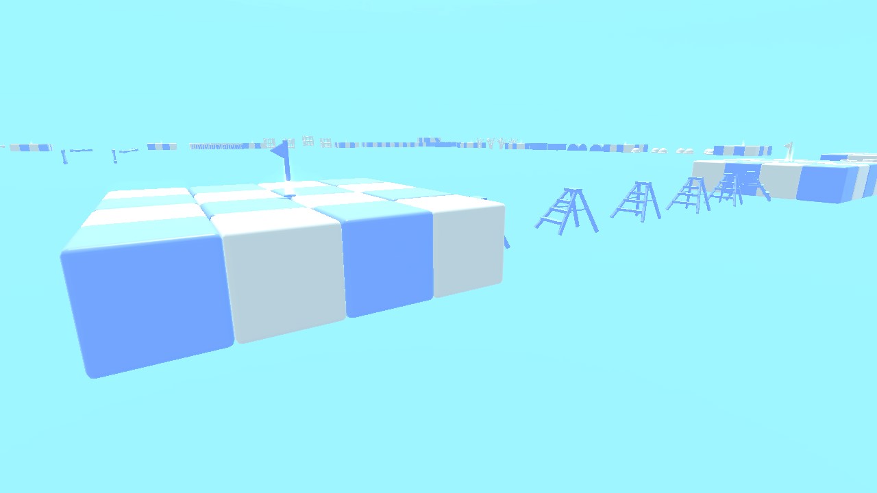 For Litte_tea blue and white obby - HiberWorld: Play, Create, Share.