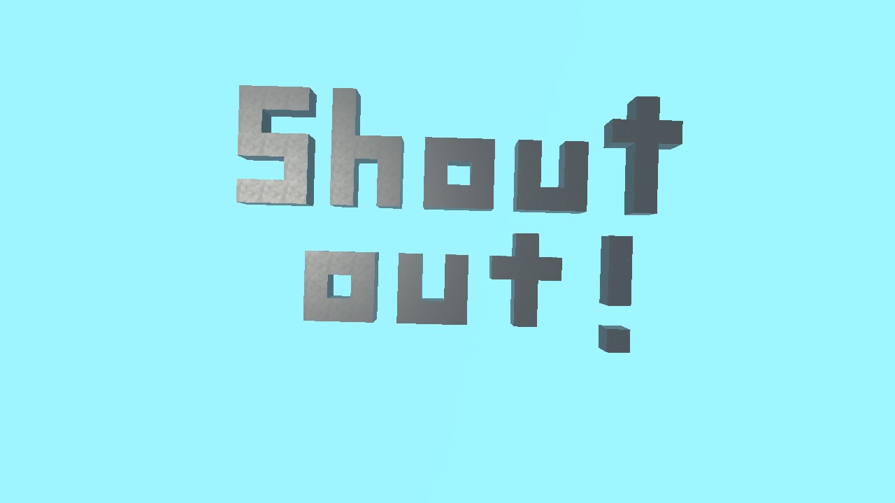 Shout outs!😝🩷🌸👐 - HiberWorld: Play, Create, Share.