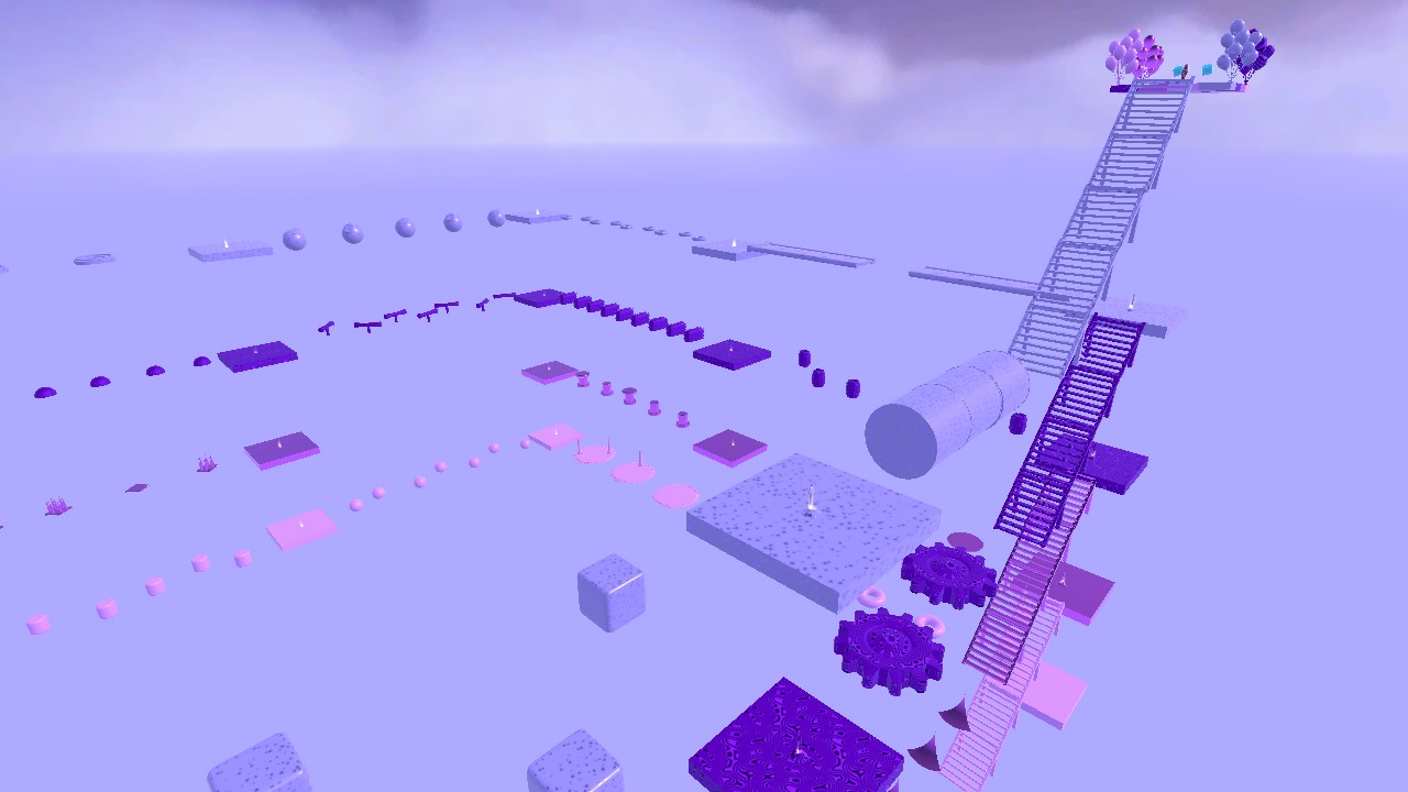 Patterned Purple Obby - HiberWorld: Play, Create, Share.