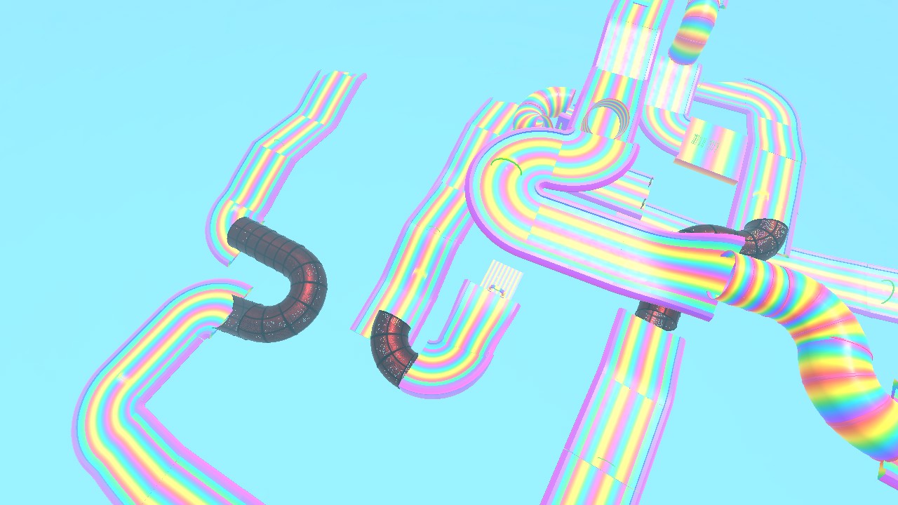 Mega Sky Rainbow Racing - HiberWorld: Play, Create, Share.