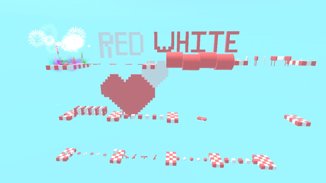 Red and white OBBY!! - HiberWorld: Play, Create, Share.