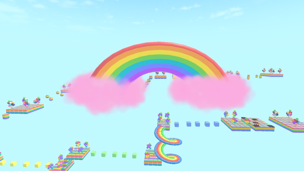 MEGA RAINBOW OBBY!! - HiberWorld: Play, Create, Share.