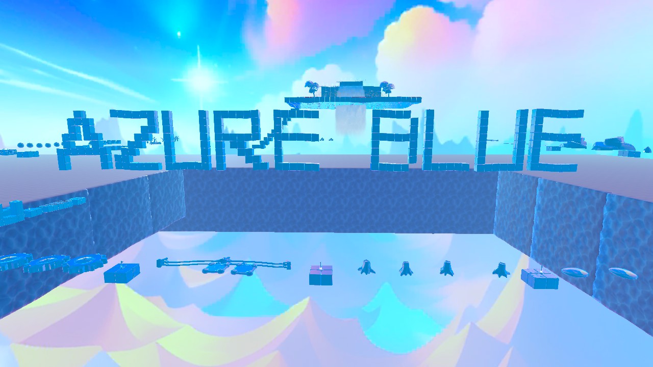 💙Azure Blue Obby💙 (Colour Series) - HiberWorld: Play, Create, Share.