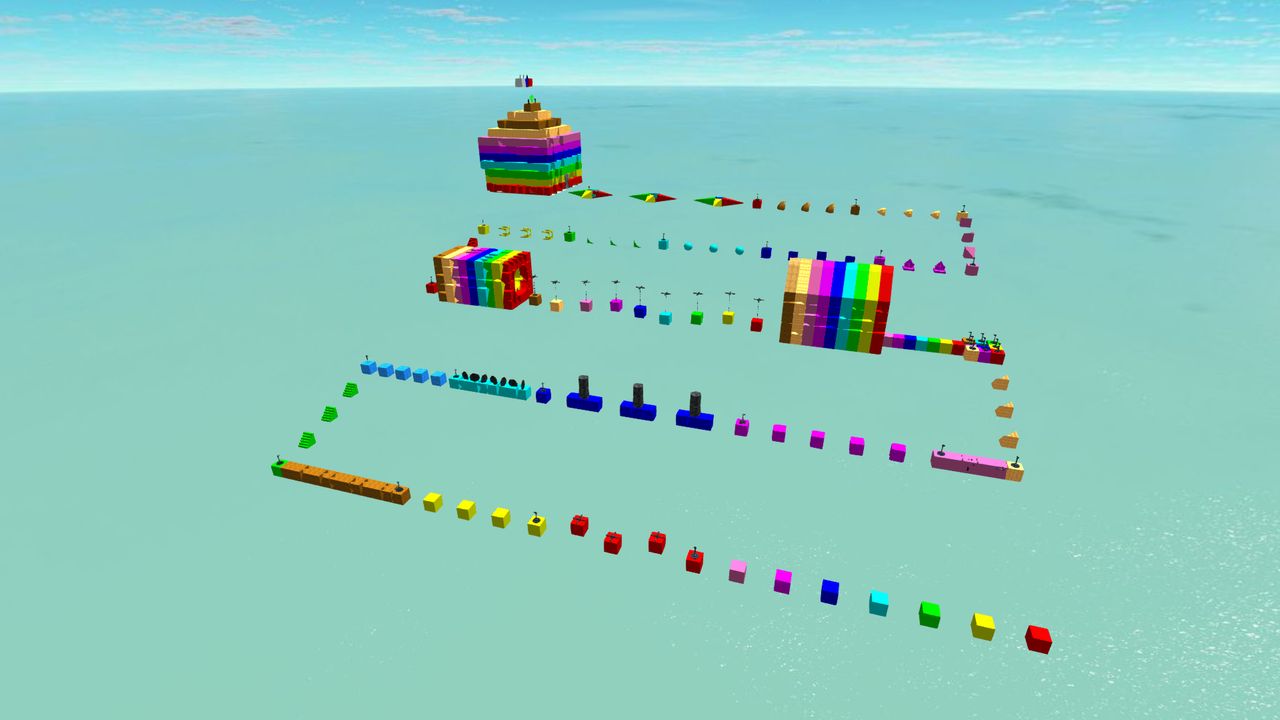 Icecat5's Rainbow Hobby Obby Fun Run 1 - HiberWorld: Play, Create, Share.