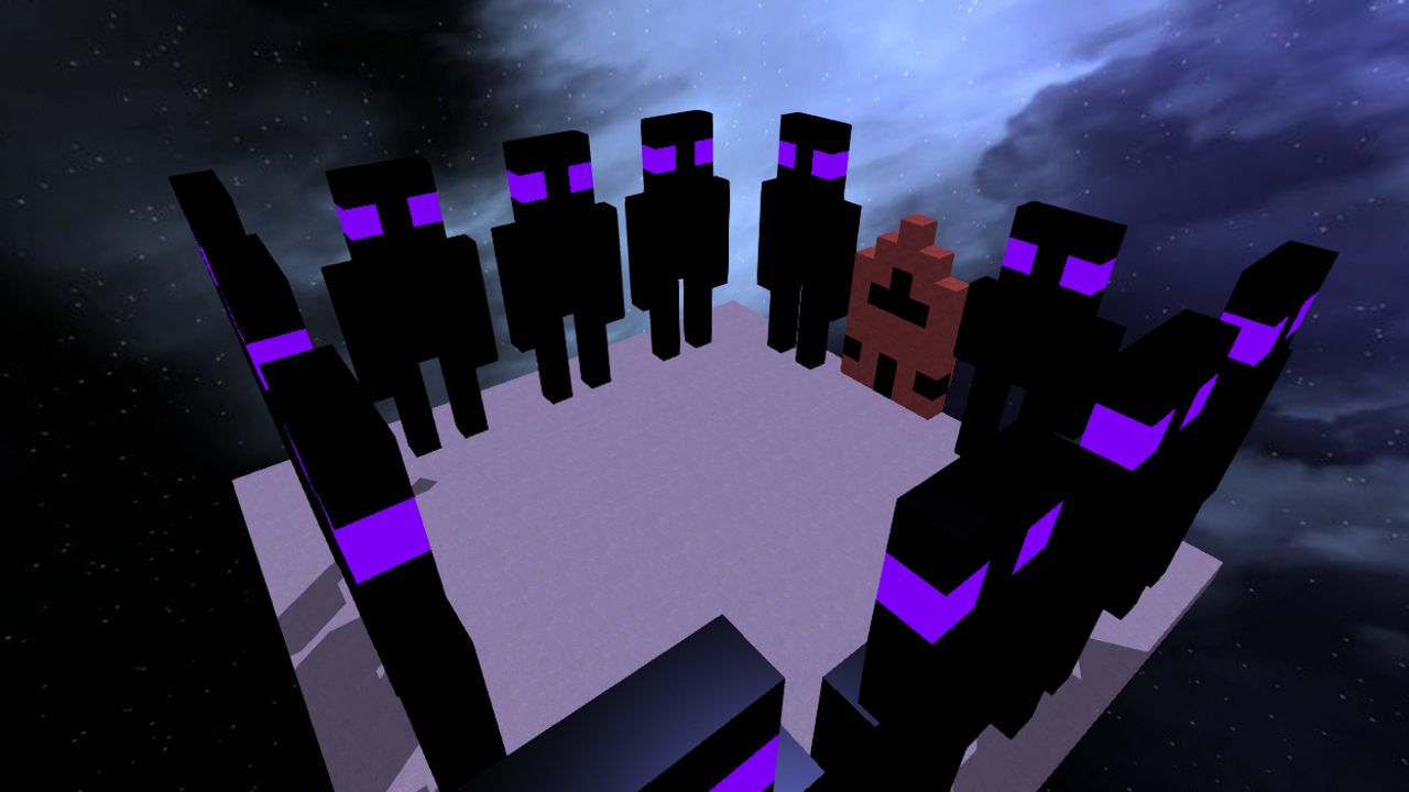 Giant Enderman invasion - HiberWorld: Play, Create, Share.