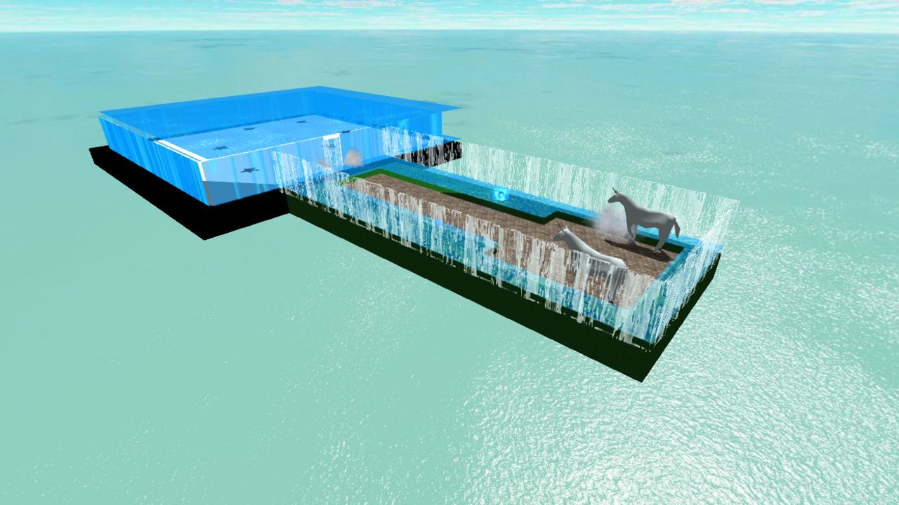 The water castle - HiberWorld: Play, Create, Share.