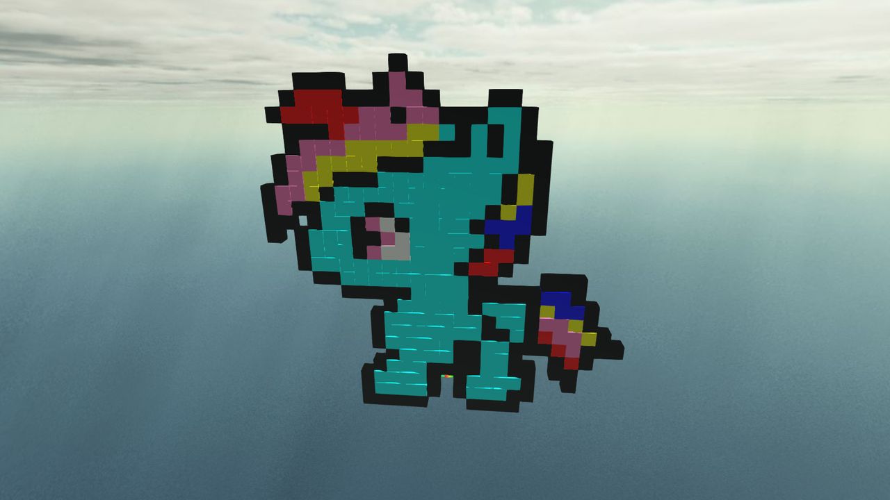 Pony Pixel Art - HiberWorld: Play, Create, Share.