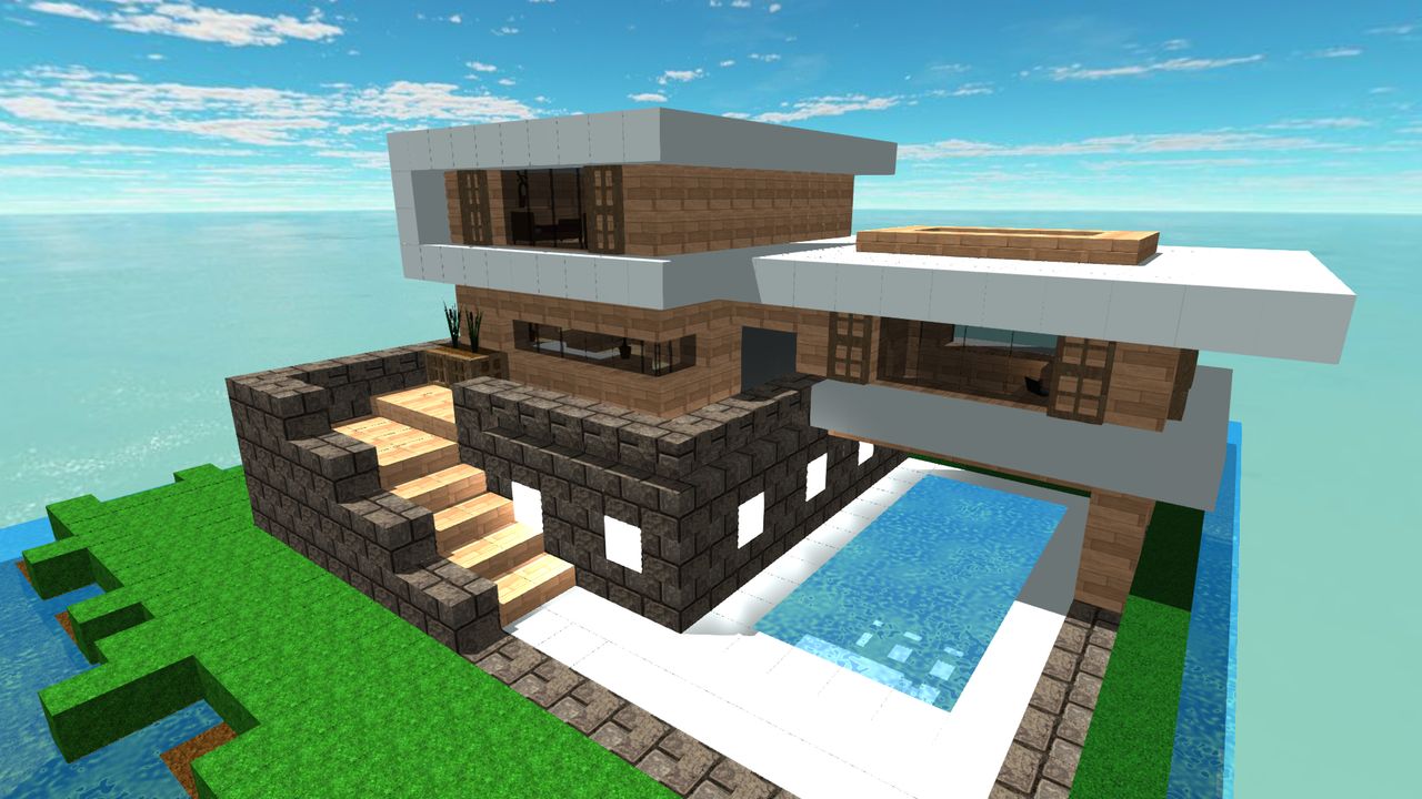 The Large Modern House Of Hiberworld - HiberWorld: Play, Create, Share.