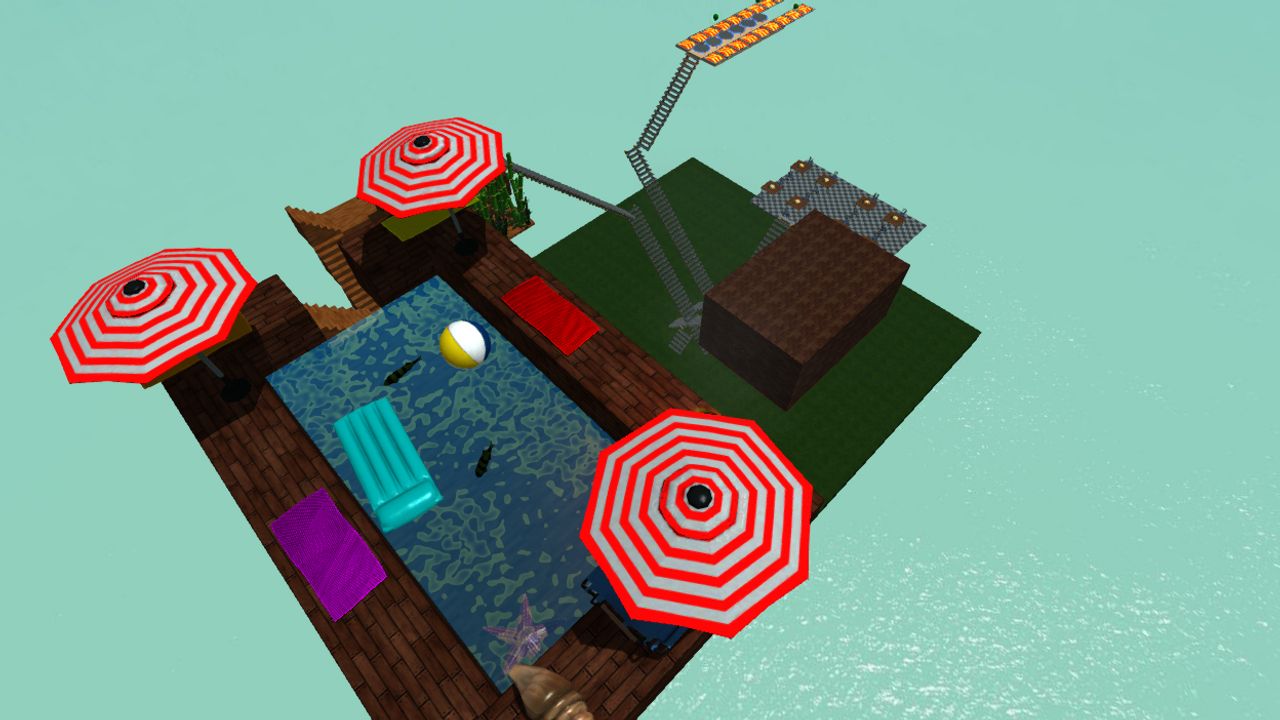 Building with stairs - HiberWorld: Play, Create, Share.