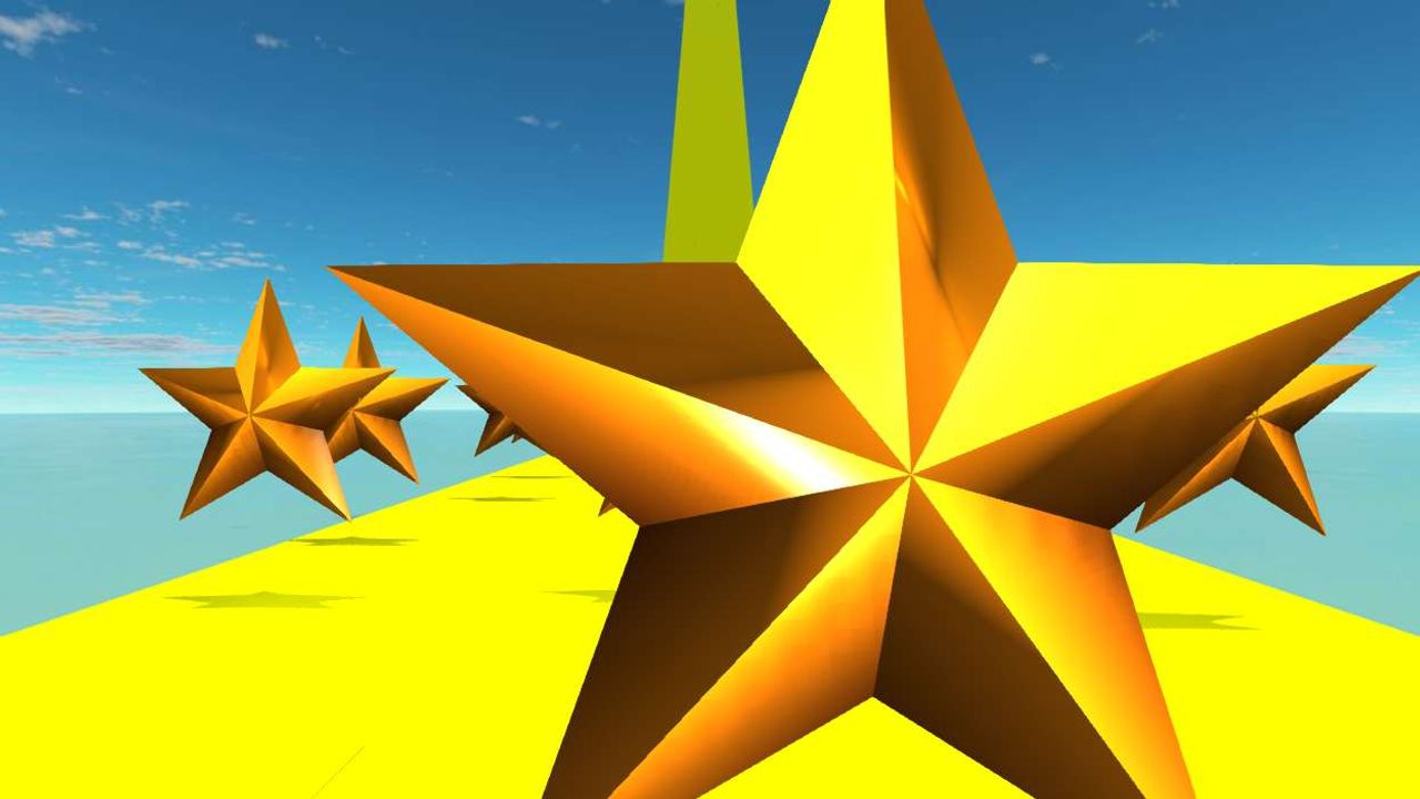 Collect Star And Climb In Stairs - HiberWorld: Play, Create, Share.