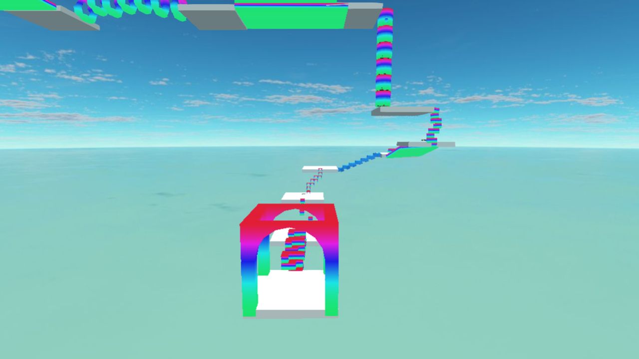 Mega Rainbow Fun Run RO21 - HiberWorld: Play, Create, Share.