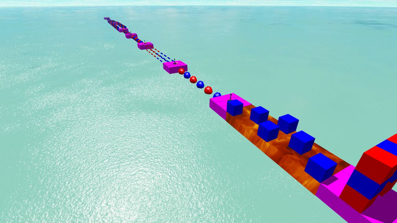 Red and Blue Obby - HiberWorld: Play, Create, Share.