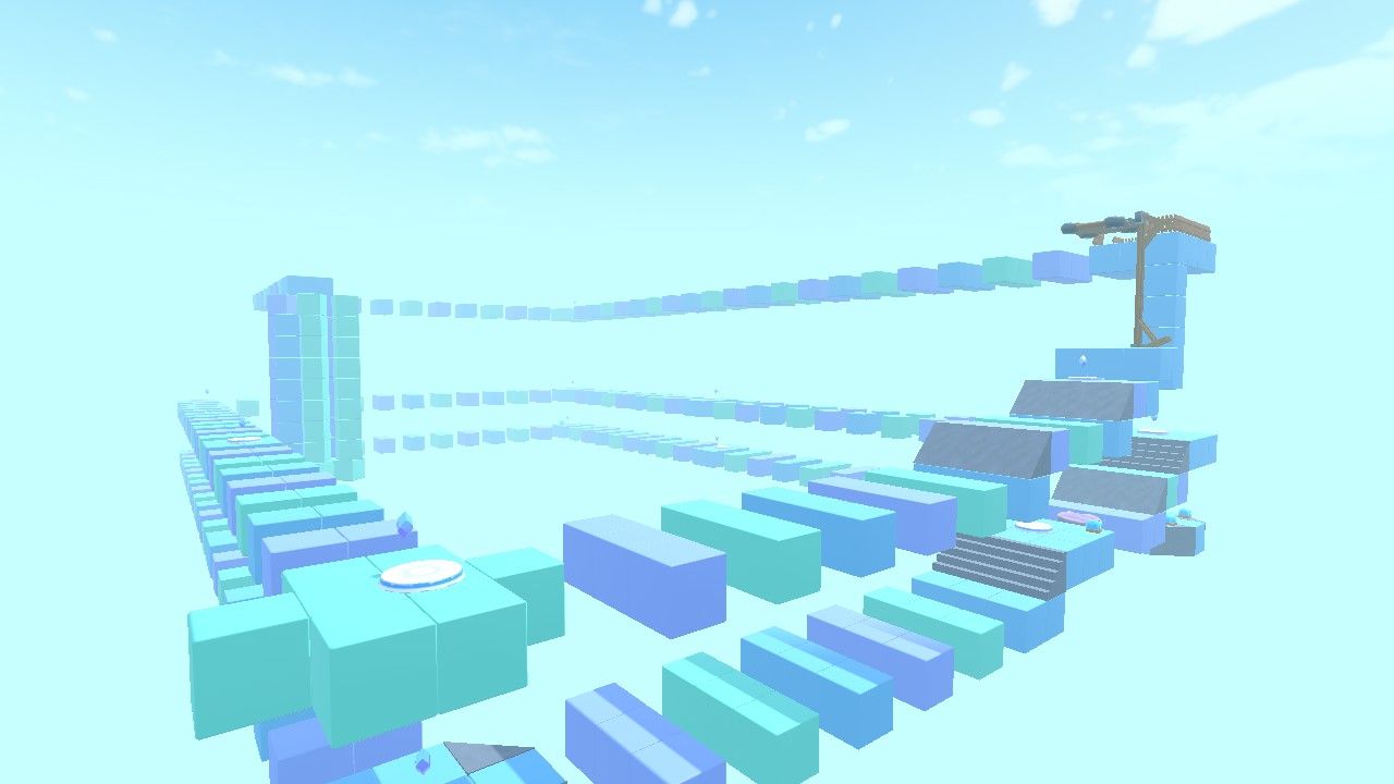 Cute Blue Obby ♡ - HiberWorld: Play, Create, Share.