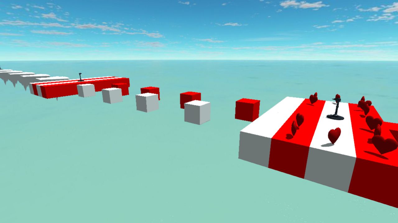 white and red obby easy - HiberWorld: Play, Create, Share.