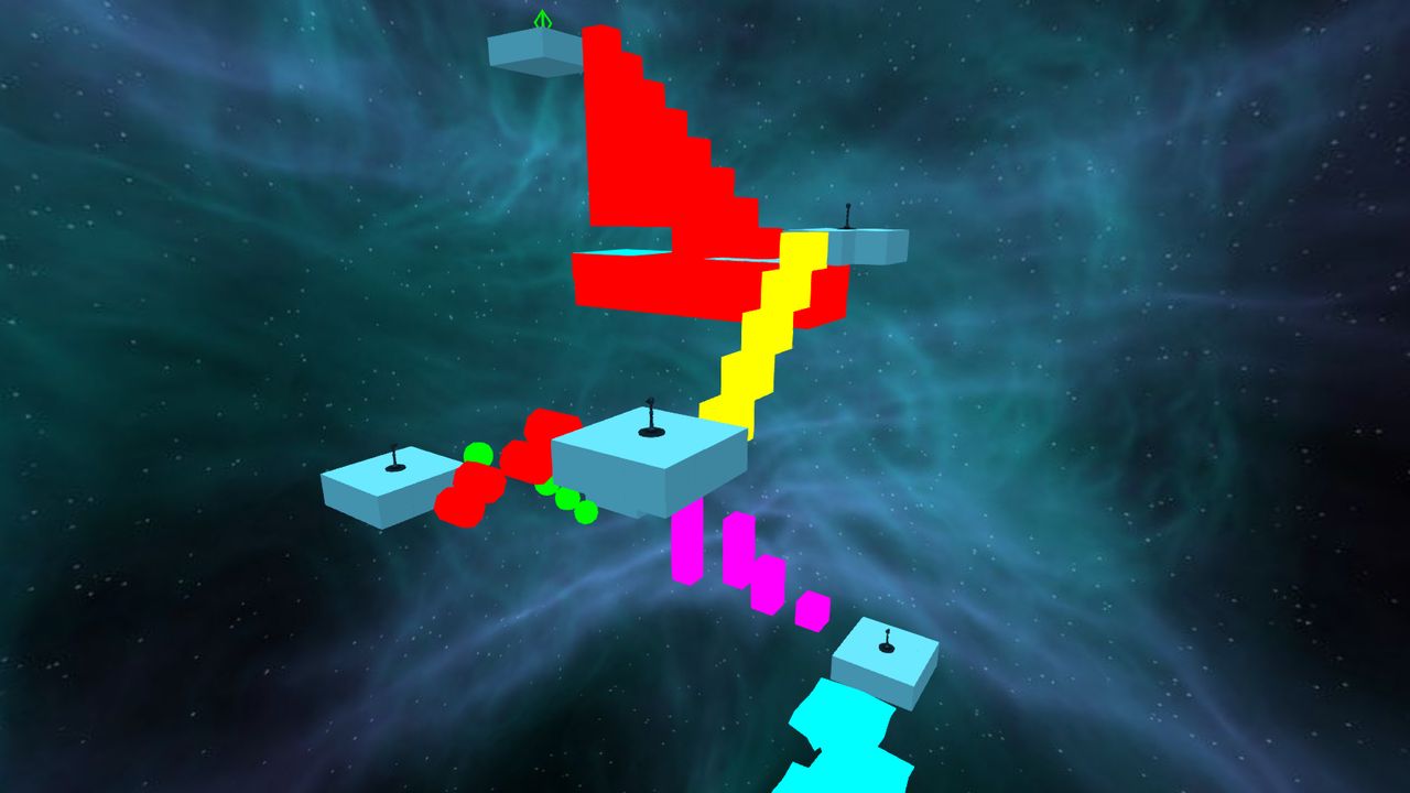 The short neon fun run up - HiberWorld: Play, Create, Share.