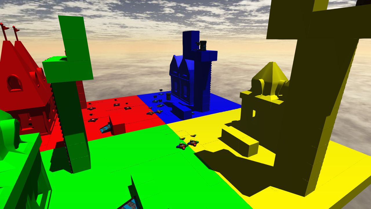 Red, Blue, Yellow, Green Shooter - HiberWorld: Play, Create, Share.