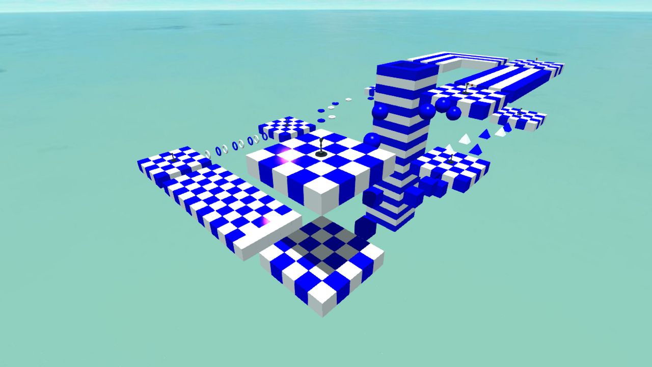 Blue white obby - HiberWorld: Play, Create, Share.